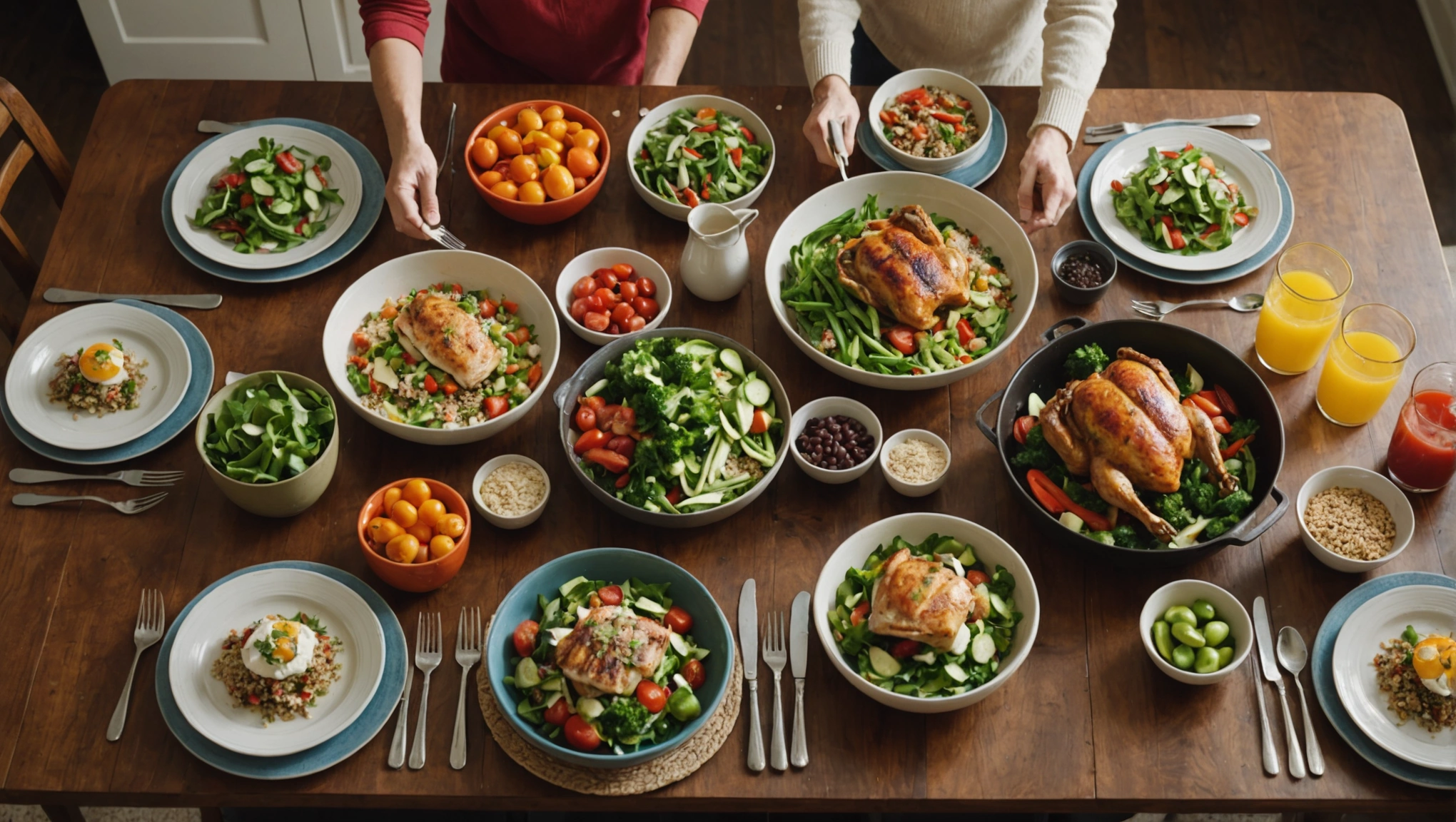 Menu familial : 7 jours de repas équilibrés et savoureux