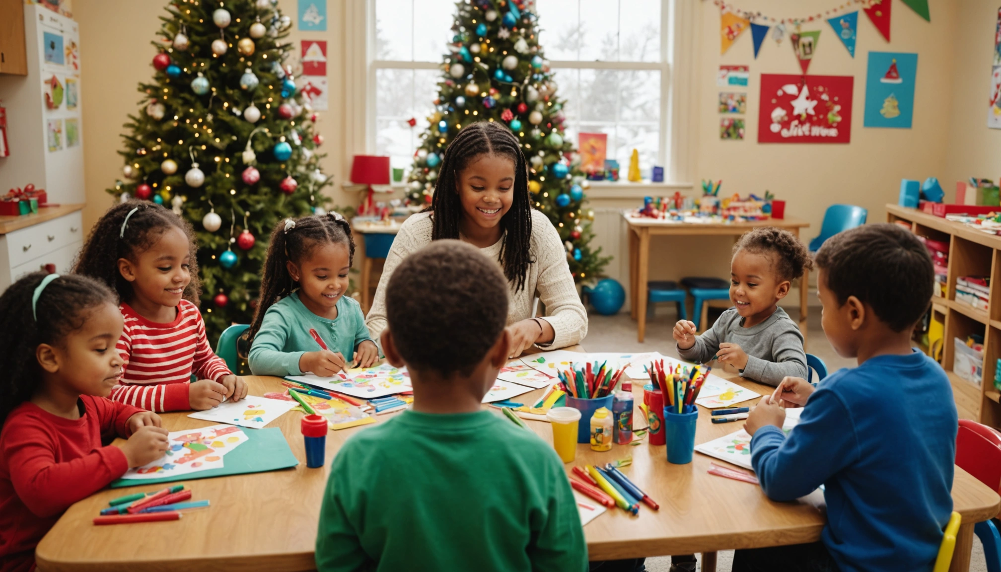 Activités créatives de Noël en crèche pour tous
